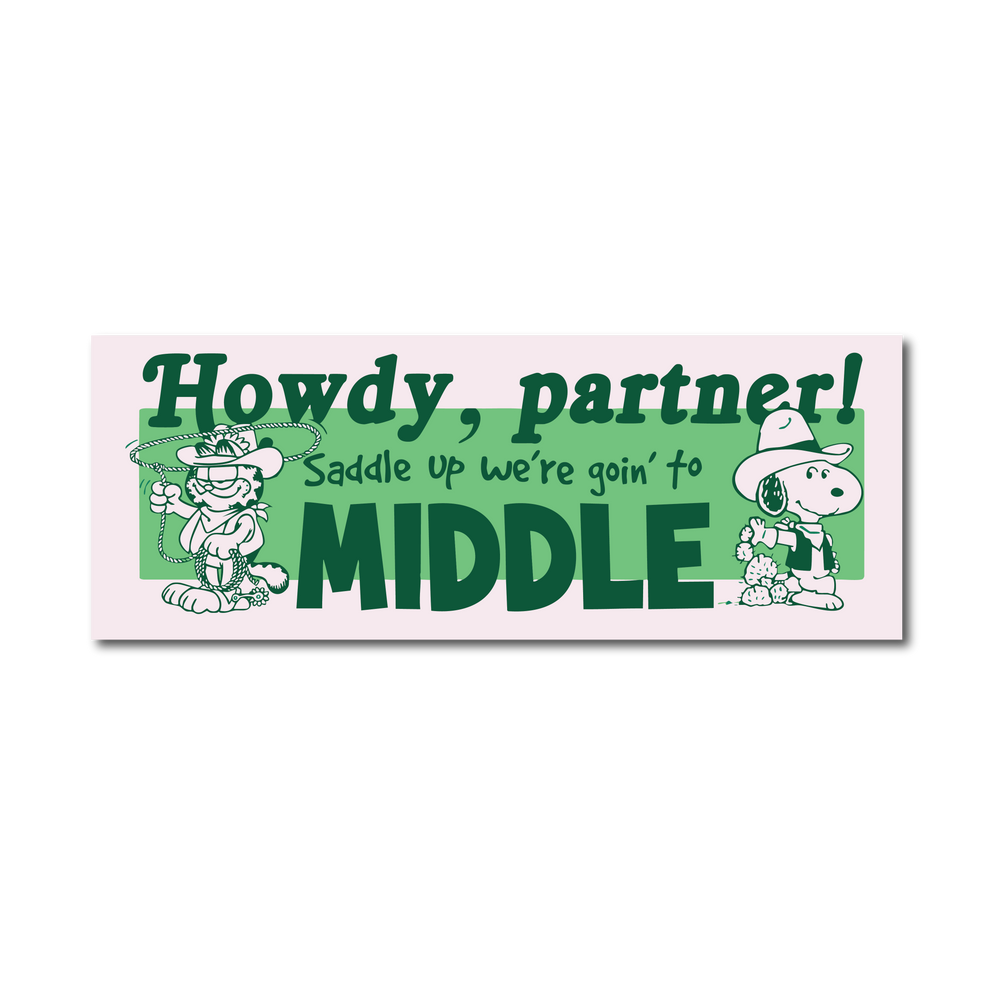 Howdy Partner Bumper Sticker