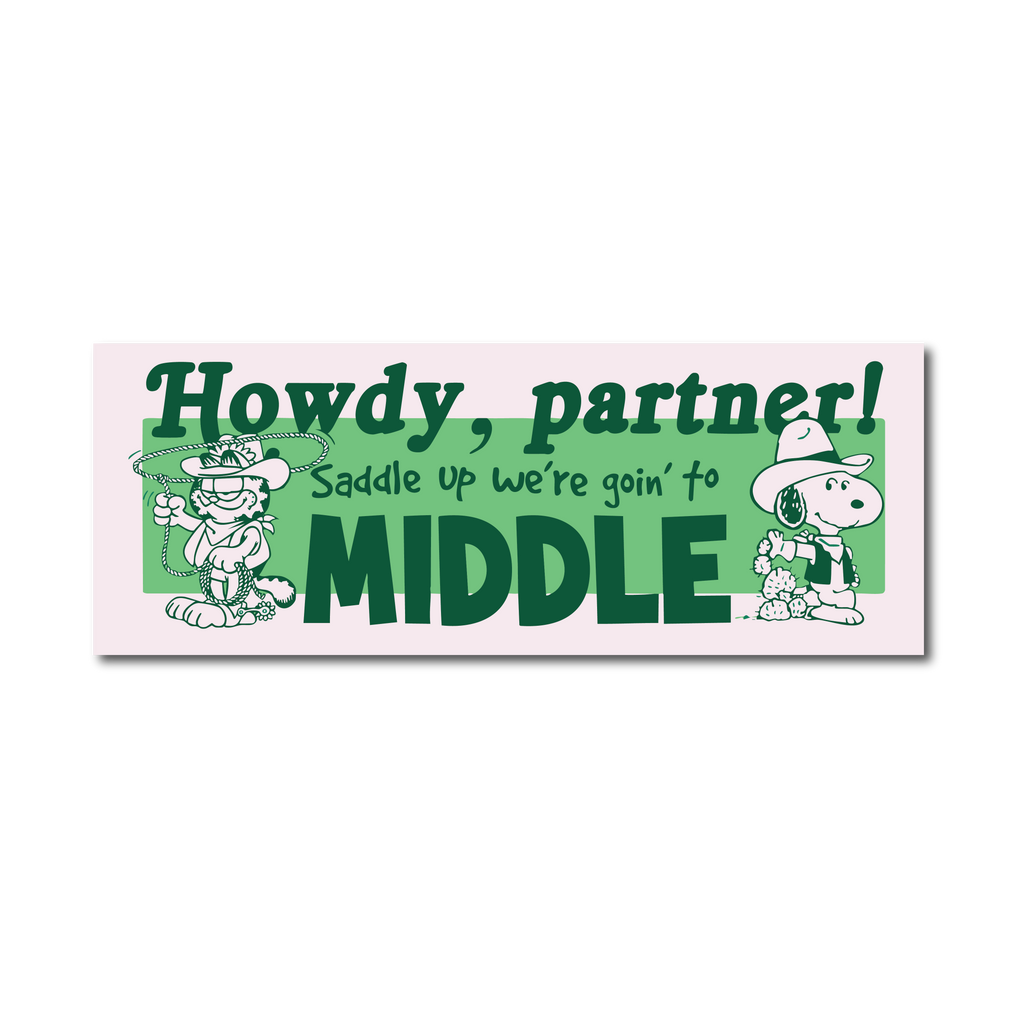 Howdy Partner Bumper Sticker